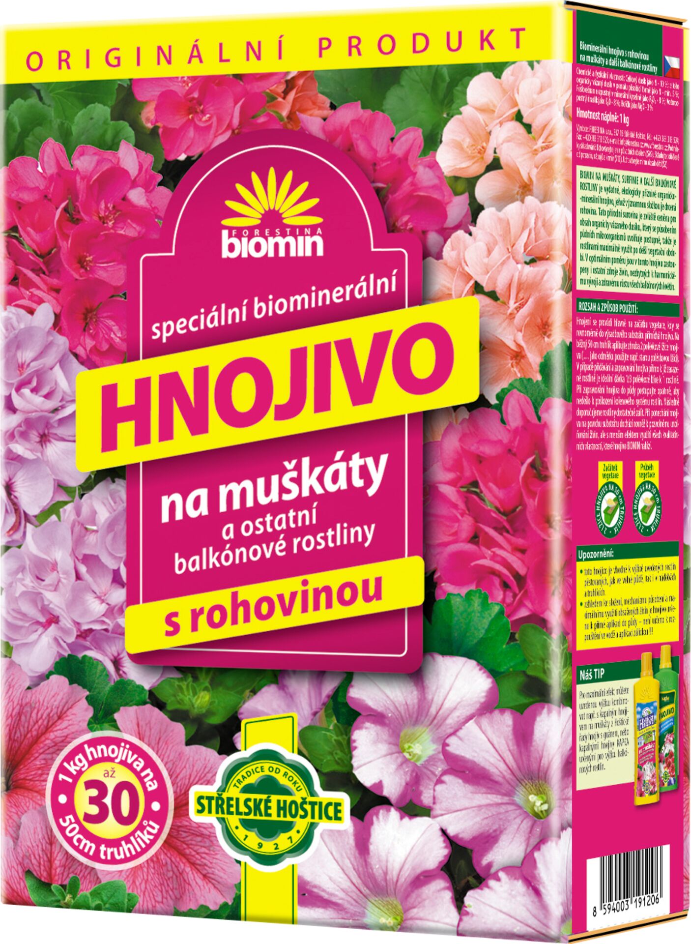 Biomin / Orgamin pro muškáty - Zahradní centrum "Strakovo" s.r.o.