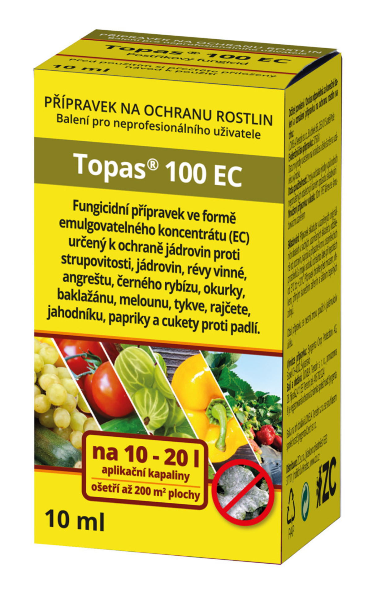 Topas 100 EC - 10 ml - Zahradní centrum "Strakovo" s.r.o.