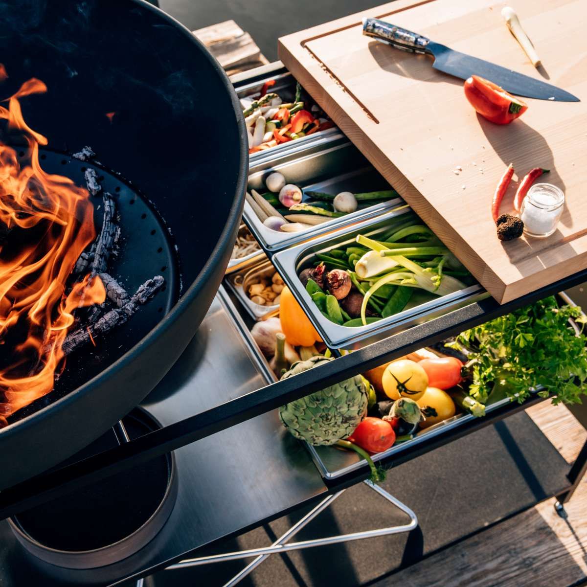 Höfats Fire Kitchen Container Set - nerez misky (5ks) - Zahradní ...